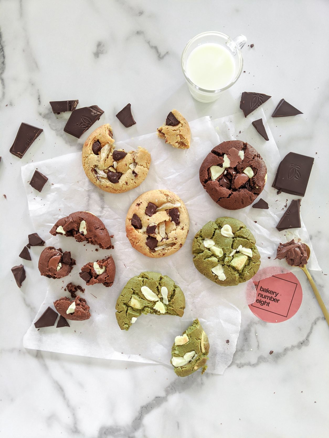 NYC Chocolate Matcha Ginger COOKIES